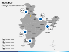 Editable India Map for PowerPoint and Google Slides Presentation