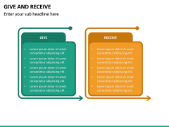 Give and Receive PowerPoint Template | SketchBubble