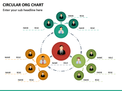 Circular ORG Chart PowerPoint Template | SketchBubble