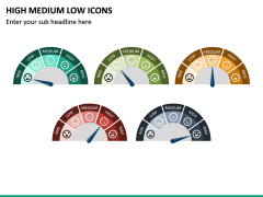 High Medium Low Icons PowerPoint Template | SketchBubble