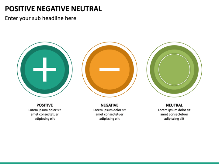 Positive Negative Neutral PowerPoint Template | SketchBubble