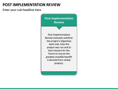 Post Implementation Review PowerPoint Template | SketchBubble