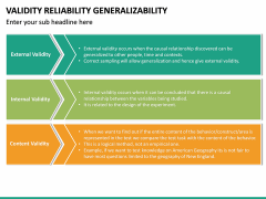 Validity Reliability Generalizability PowerPoint Template | SketchBubble