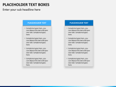 Placeholder Text Boxes PowerPoint | SketchBubble