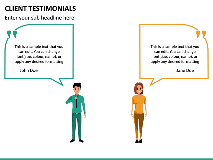 Testimonials PowerPoint Template | SketchBubble