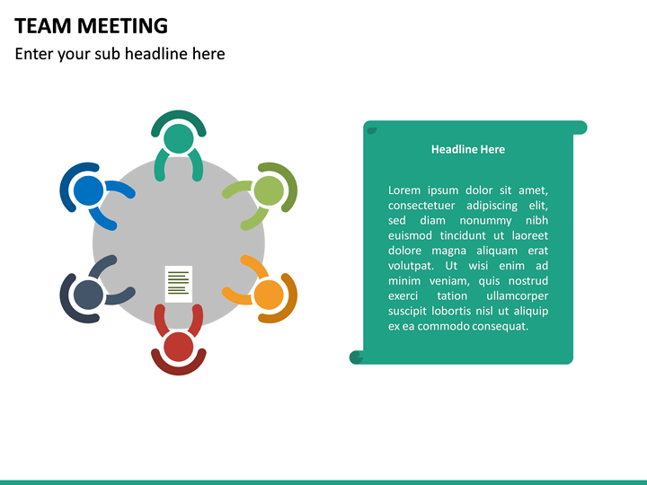 Team Meeting PowerPoint Template | SketchBubble