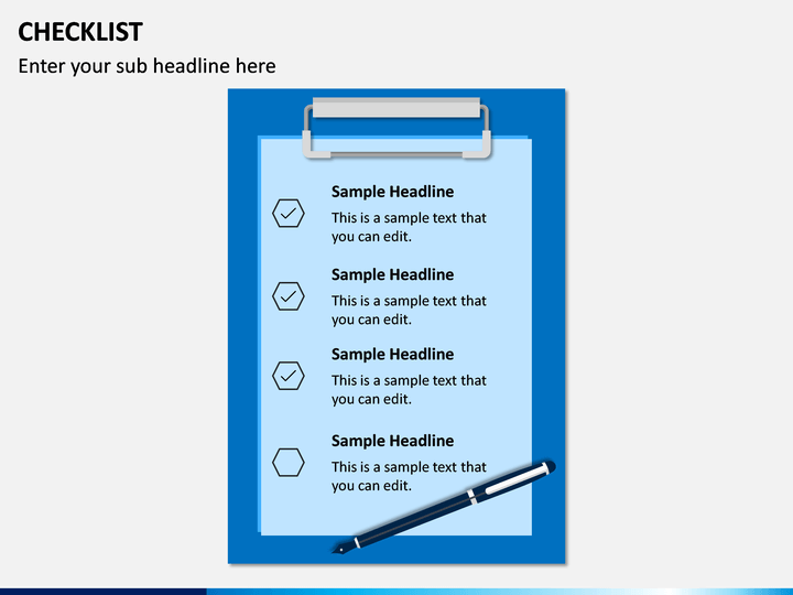 Checklist PowerPoint and Google Slides Template - PPT Slides