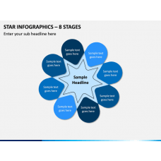 Star Infographics – 5 Stages PowerPoint