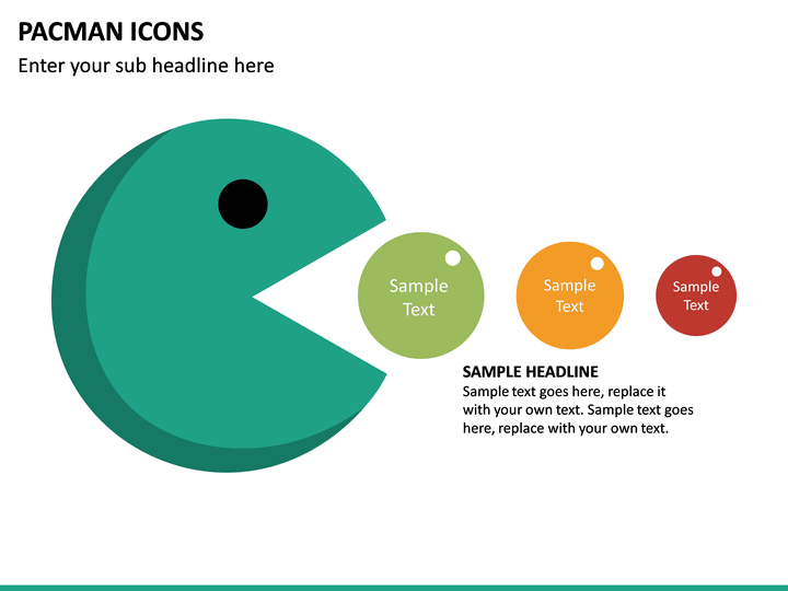 Pacman Icons PowerPoint Template | SketchBubble