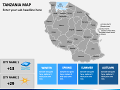 Tanzania Map for PowerPoint and Google Slides - PPT Slides