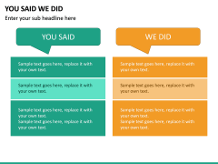 You Said We Did PowerPoint Template | SketchBubble