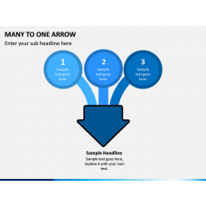 Arrow Merging Many to One PowerPoint Template - PPT Slides