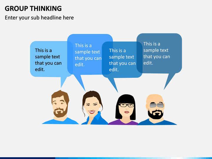 Group Thinking PowerPoint and Google Slides Template - PPT Slides
