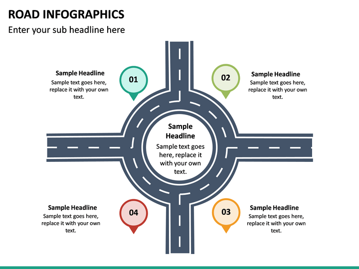 Road Infographics PowerPoint Template | SketchBubble