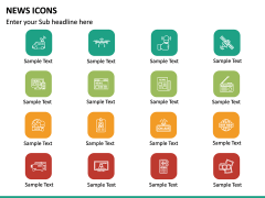 News Icons PowerPoint Template | SketchBubble