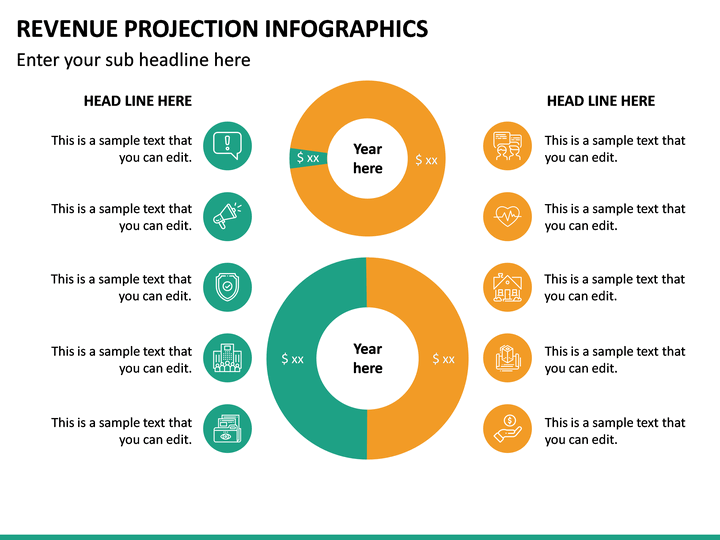 Revenue Projection Infographics PowerPoint Template | SketchBubble