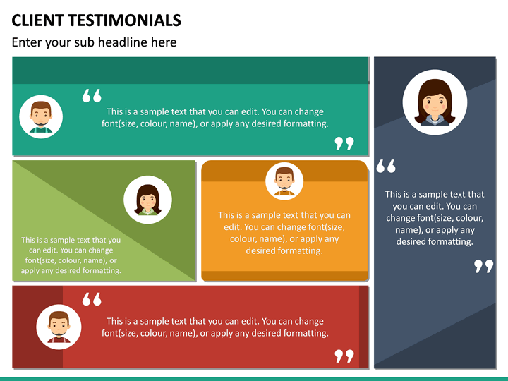 Testimonials PowerPoint Template | SketchBubble