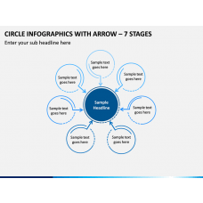 Free Download - 7 Arrow Stages in a Circle PPT Slide