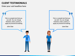 Testimonials PowerPoint Template | SketchBubble
