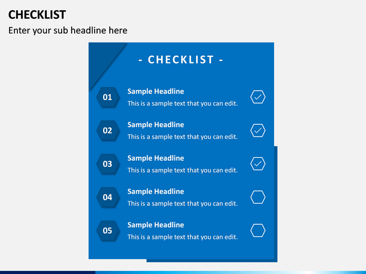 Checklist PowerPoint and Google Slides Template - PPT Slides
