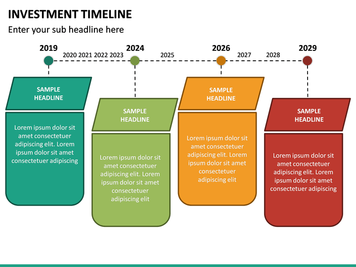 Investment Timeline PowerPoint Template | SketchBubble