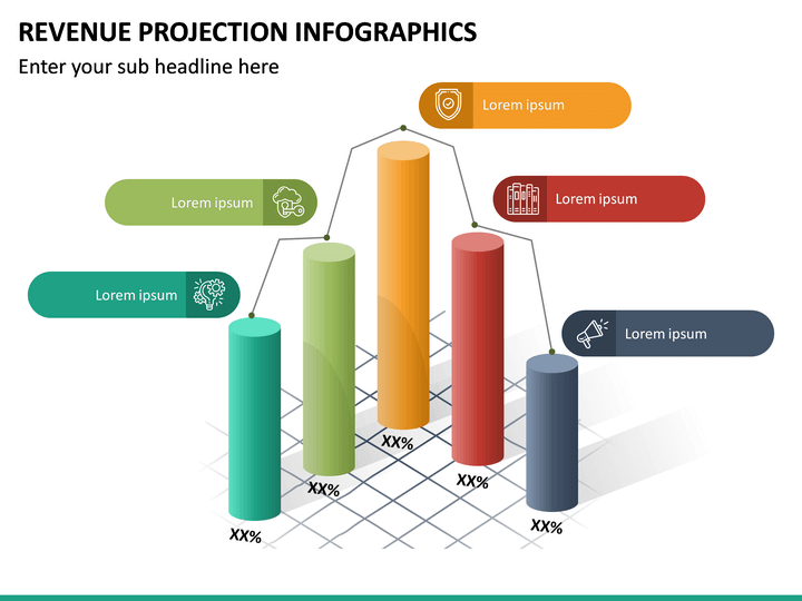 Revenue Projection Infographics PowerPoint Template | SketchBubble