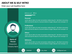 About Me/Self Intro PowerPoint Template | SketchBubble
