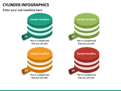 Cylinder Infographics PowerPoint Template | SketchBubble