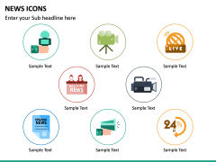 News Icons PowerPoint Template | SketchBubble