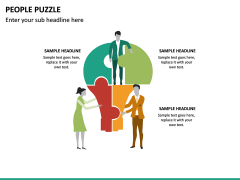 People Puzzle PowerPoint Template | SketchBubble