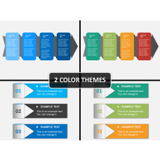 Square with Text Boxes PowerPoint Template - PPT Slides | SketchBubble