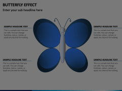 Butterfly Effect Diagram for PowerPoint and Google Slides - PPT Slides