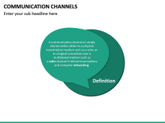 Communication Channels PowerPoint Template | SketchBubble