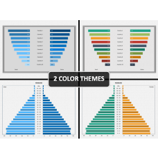Butterfly Pie Chart PowerPoint Template - PPT Slides