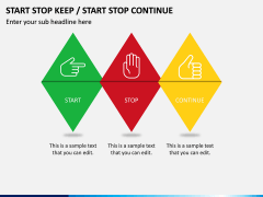 Start Stop Keep PowerPoint and Google Slides Template - PPT Slides