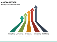 Arrow Growth PowerPoint Template | SketchBubble