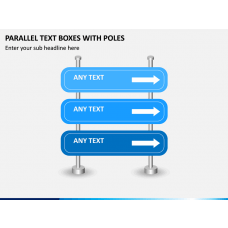 Square with Text Boxes PowerPoint Template - PPT Slides