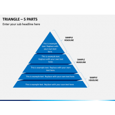 5 Step Triangle PowerPoint Presentation Slides - PPT Template