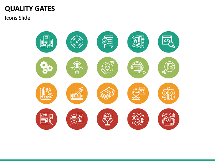 Quality Gates PowerPoint Template | SketchBubble