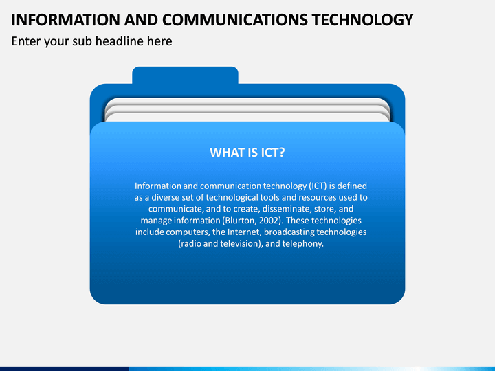 Information and Communications Technology (ICT) PowerPoint Template ...