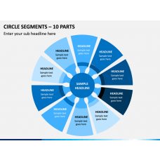 Free 10 Segments Circle PowerPoint Template & Google Slides