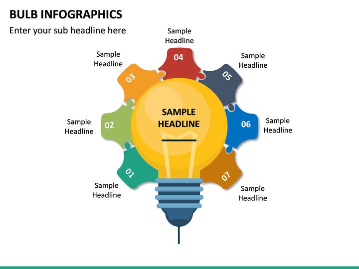 Bulb Infographics PowerPoint Template | SketchBubble