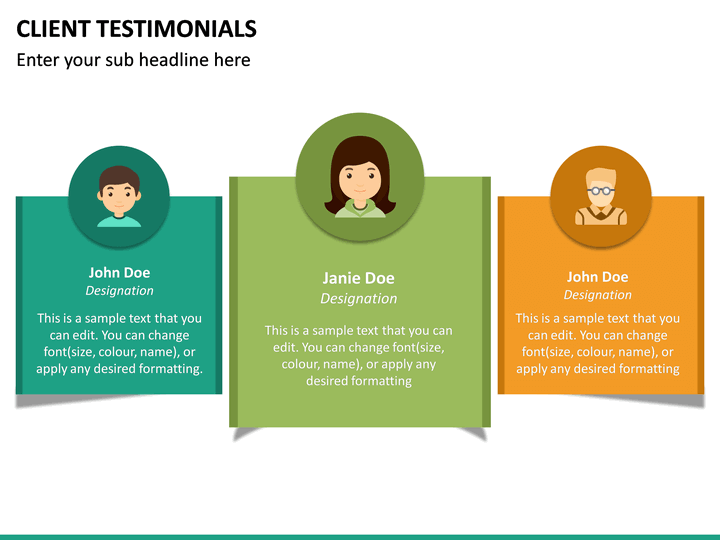 Testimonials PowerPoint Template | SketchBubble