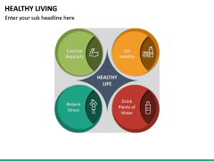 Healthy Living PowerPoint Template | SketchBubble