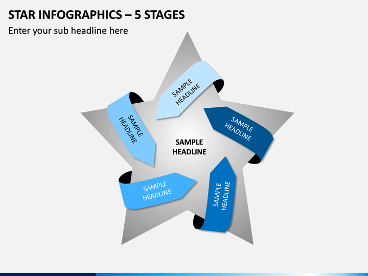 Star Infographics – 5 Stages PowerPoint