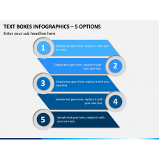 5 Options Text Boxes PowerPoint Slide