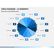 Free 12 Segments Circle Diagram PowerPoint Template & Google Slides