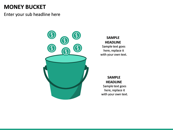 Money Bucket PowerPoint Template | SketchBubble