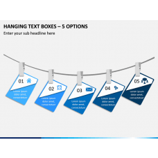 5 Options Text Boxes PowerPoint Slide