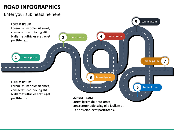 Road Infographics PowerPoint Template | SketchBubble